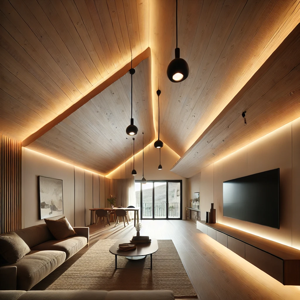 Cómo iluminar techos inclinados con luces modernas y eficaces ...