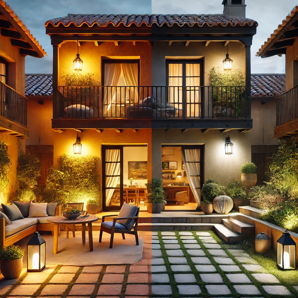Luces cálidas vs frías en exteriores: ¿Cuál elegir?